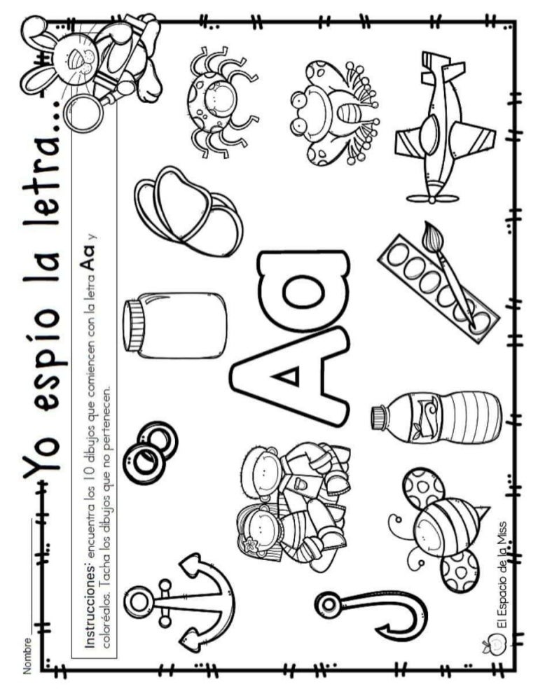 Yo espio la letra abecedario