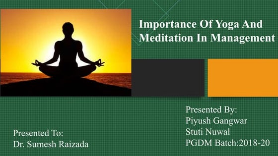 Meaning Of Meditation | PPT