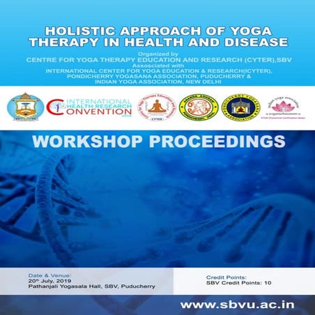 Proceedings of the International Workshop on Holistic Approach of Yoga ...