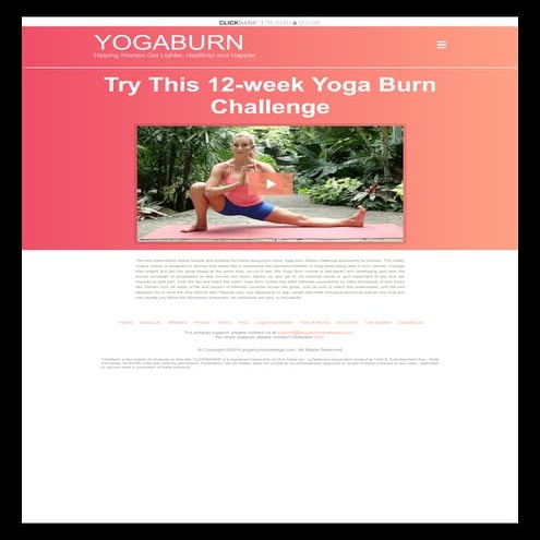 12-week Yoga Burn Challenge Review to reduce weight | PDF