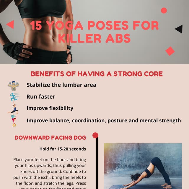 15 Yoga Poses for Killer Abs | PDF