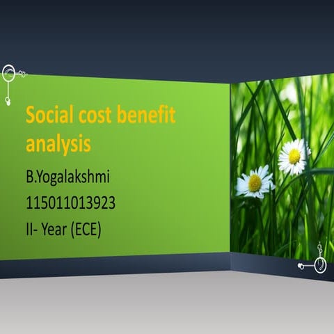 social cost benefit analysis | PPT