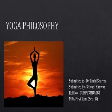 Yoga philosophy in yaga part yo philosophy | PPTX | Hinduism | Religion ...