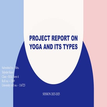 PROJECT.pdf PHYSICAL EDUCATION yoga fitness | PDF