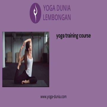 yoga training course | PPTX
