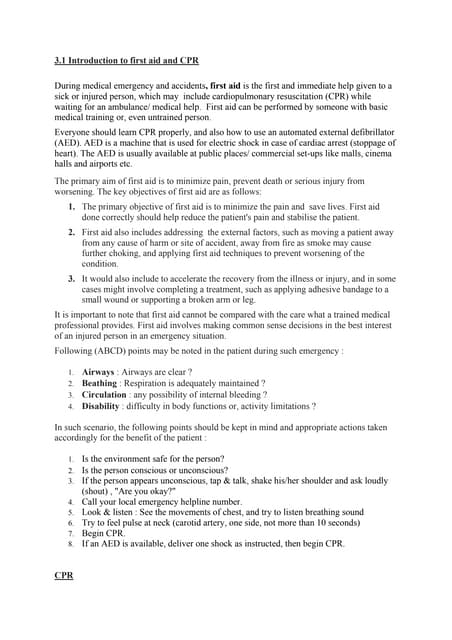 Cardiopulmonary resuscitation(cpr) | PPTX