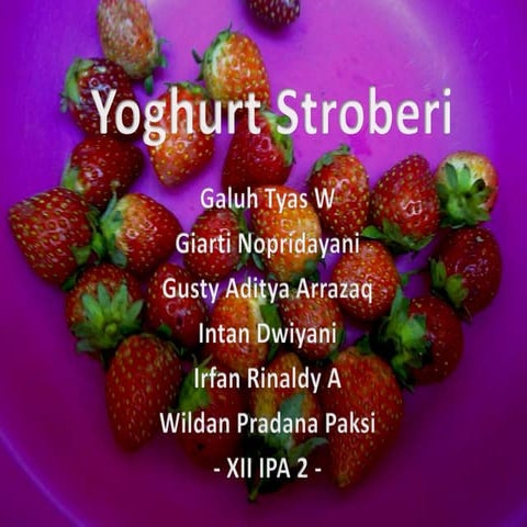 Laporan fermentasi pembuatan yoghurt | DOC