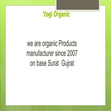 yogi organic ppt.pptx