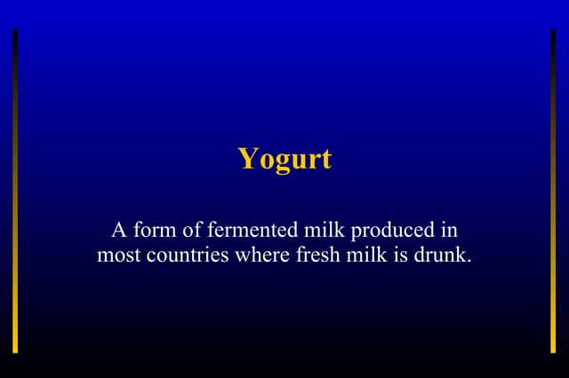 Industrial Preparation of Yogurt | PPTX