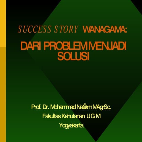 Success story Wanagama, Indonesia | PPS