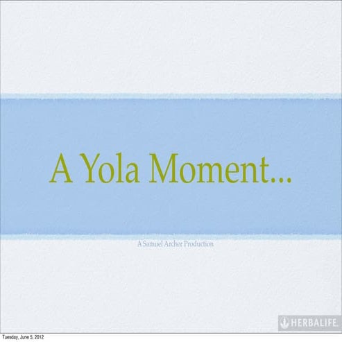 A Yola Moment | PDF
