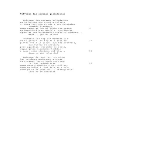 Poema de Gustavo Adolfo Becker | DOCX