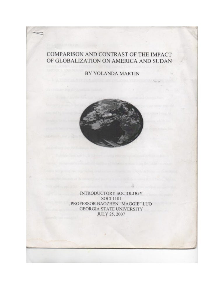 Impacts of globalization in america - guidecyber