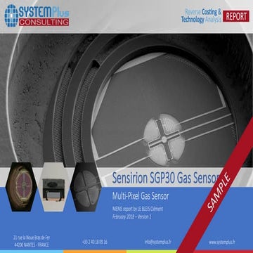 Sensirion SGP30 Gas Sensor 2018 - teardown reverse costing report ...