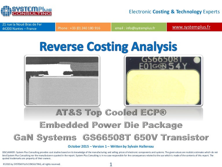AT&S ECP® Embedded Power Die Package GaN Systems GaNpx Top Cooled - t…