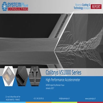 Safran Colibrys VS1000 Series - teardown reverse costing report ...