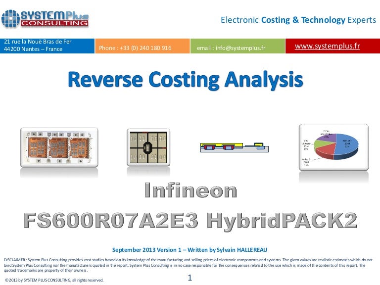 Infineon Automotive Power Module HybridPACK2 100KW 3-phase teardown