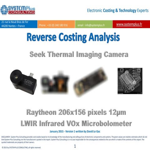 Seek Thermal Infrared Camera & Raytheon IR Microbolometer teardown ...