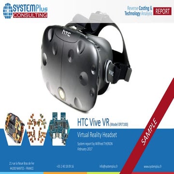HTC Vive Virtual Reality Head-Mounted Display - teardown reverse ...