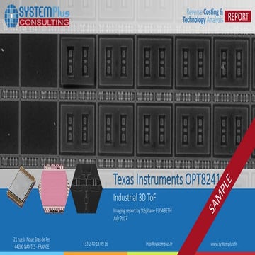 Texas Instruments’ Time of Flight Image Sensor 2017 teardown reverse ...