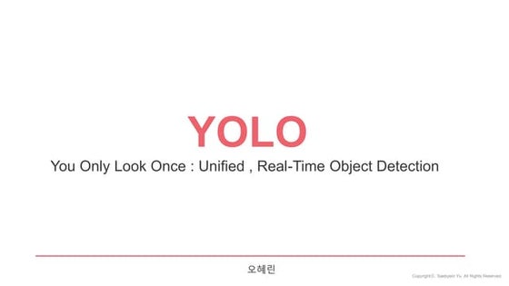 Yolo | PPT