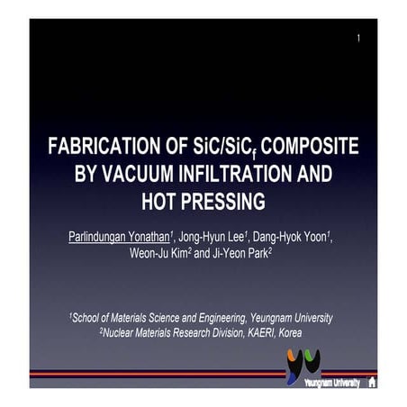FABRICATION OF SiC/SiCf COMPOSITE | PDF