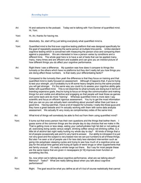 Heather heine interview | DOCX