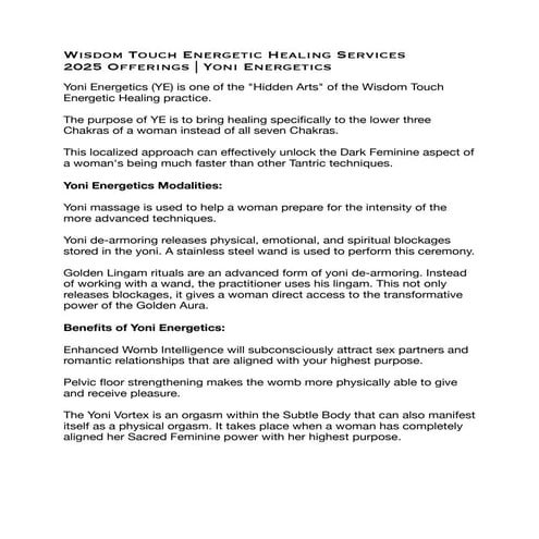 Vedic Fusion Tantra Practitioner Training PresentationSlide | PDF