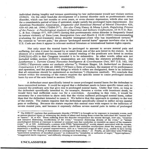 Yoo Torture Memo Pt2 | PDF | Medical Health