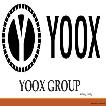 Yoox group | PPTX