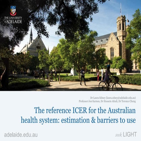 The reference ICER for the Australian health system: estimation and ...