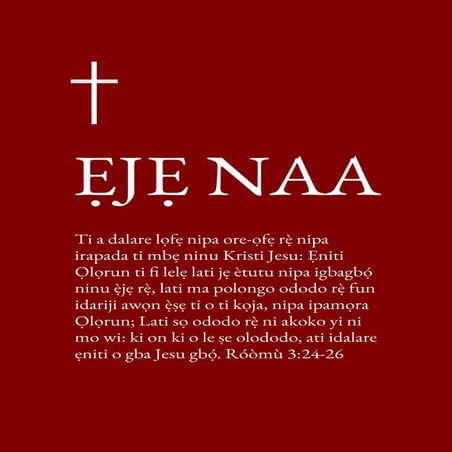 Yoruba - The Precious Blood of Jesus Christ.pdf