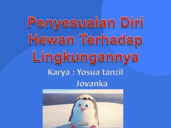 Cara haiwan menyesuaikan diri dengan cuaca melampau | PPTX