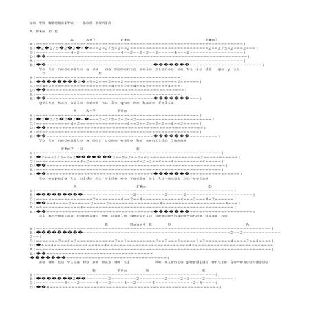 Yo te necesito melodia | TXT