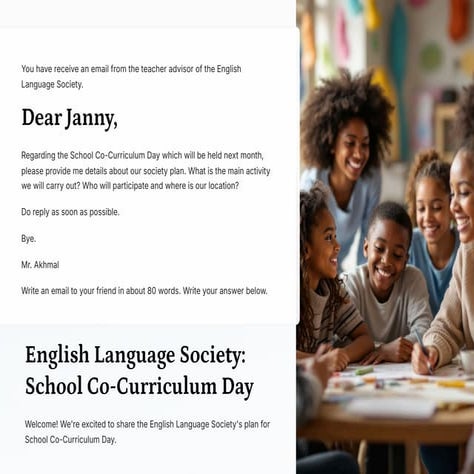 You-have-receive-an-email-from-the-teacher-advisor-of-the-English ...