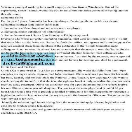 You are a paralegal working for a small employment law firm in Winch.pdf