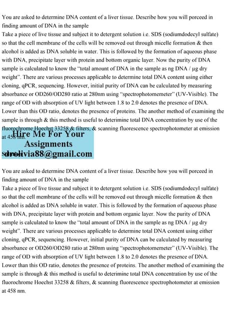 Dna quantification | PPT