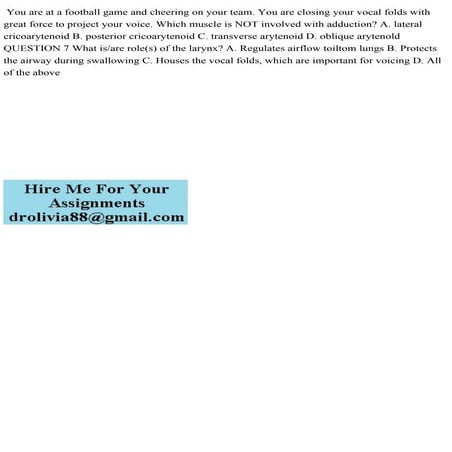 You are at a football game and cheering on your team. You are closing.pdf