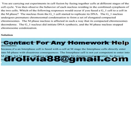 You are carrying out experiments in cell fusion by fusing together ce.pdf