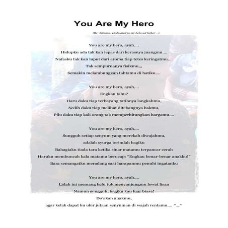 You Are My Hero | DOCX