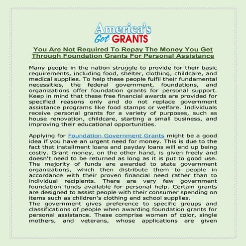 Financial assistance | DOCX