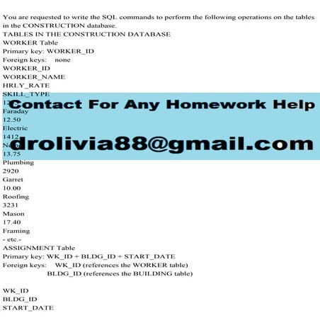 You are requested to write the SQL commands to perform the following.pdf