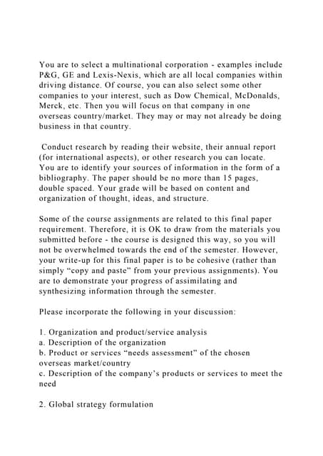 Choose ONERequirement Underline the thesis statement 5 .docx