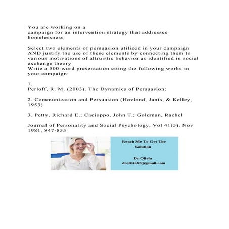 You are working on a campaign for an intervention strategy that ad.docx