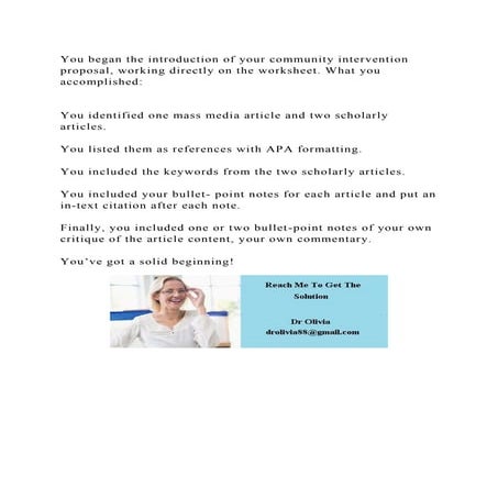 You began the introduction of your community intervention proposal, .docx