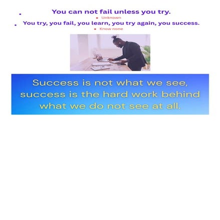 You can not fail unless you try. | PDF