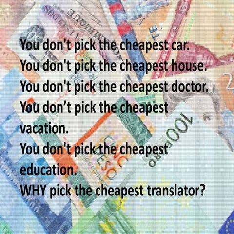 Why pick the cheapest translator? | PPTX