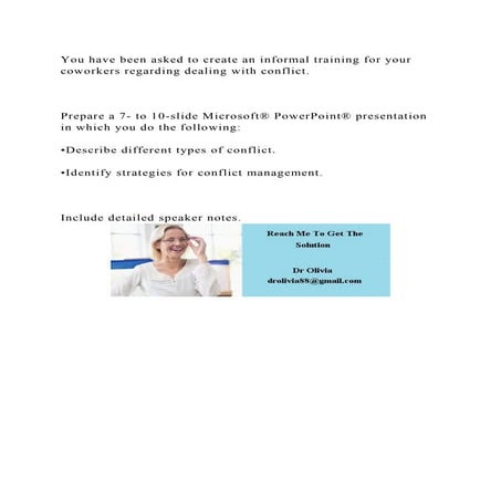 You have been asked to create an informal training for your coworker.docx