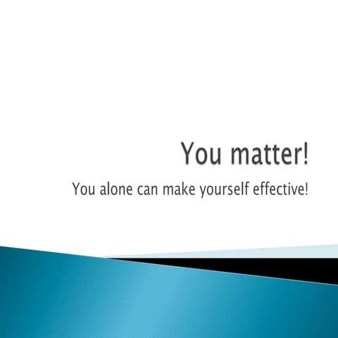 You matter! | PPTX