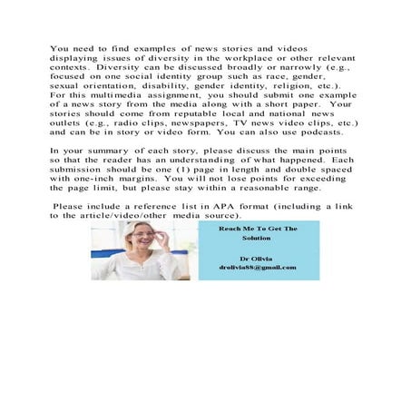 You need to find examples of news stories and videos displaying issu | DOCX